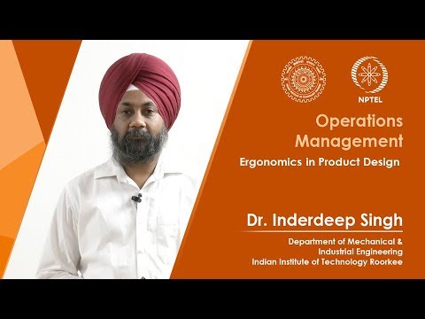 Lecture 09 Ergonomics in Product Design
