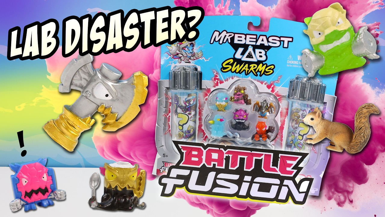 Hunting for the Ultra Rare! MrBeast Lab Swarms Series 4 Fusion Battle
