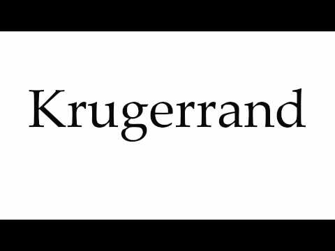 How to Pronounce Krugerrand