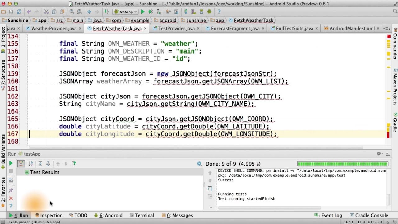 Inserts with the ContentProvider DELETE - Developing Android Apps