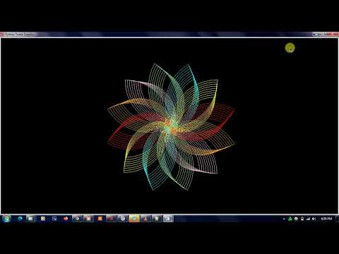 Cool Python Turtle Draw Using List of colors | SM | Programming in Python | #Python_Turtle