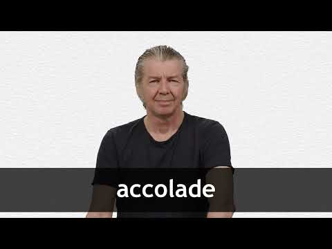 ACCOLADE definition in American English | Collins English Dictionary