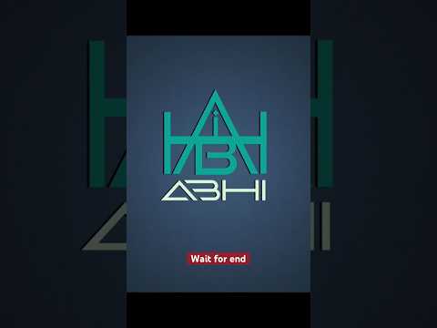 ABHI Logo Design #logo #logodesign #logomaker #logodesigner #artandcraft #ytshorts