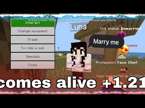 Download comes alive mod for bedrock +1.21 🥰✔️ mediafire link 💯