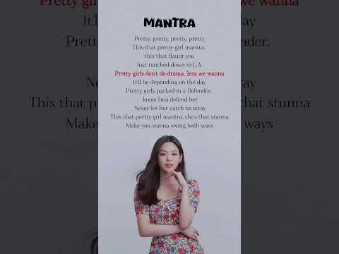 Jennie – Mantra song lyrics #blackpink #jennie #lyrics