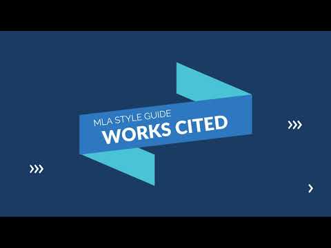 MLA Style Guide: Works Cited