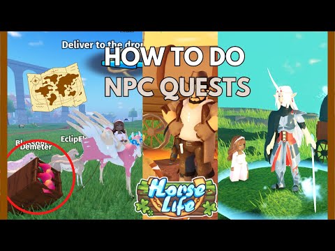 How To do NPC Quests in Horse Life Roblox! Tutorial