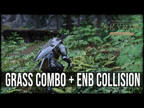Grass Combo + ENB Collisions! | Skyrim SE/AE: Mod Showcase!