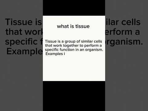 What is tissue #definition #educational #shorts #biological