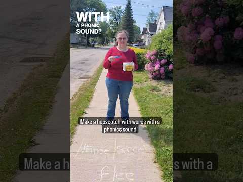 Phonic sounds can be challenging for your kids to learn, use hopscotch to make it a fun activity!