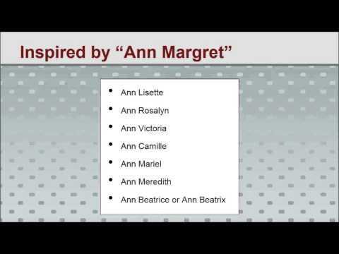 Middle Names For Ann