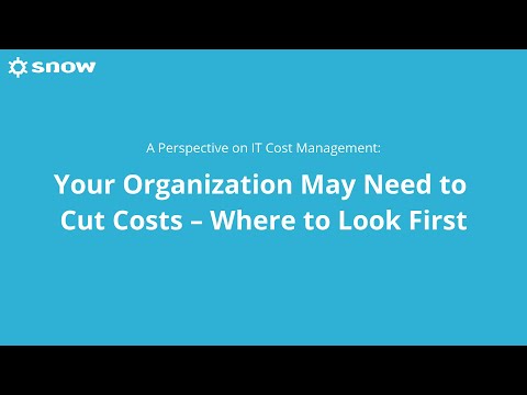 IT Cost Management - How IT leaders can deliver significant savings
