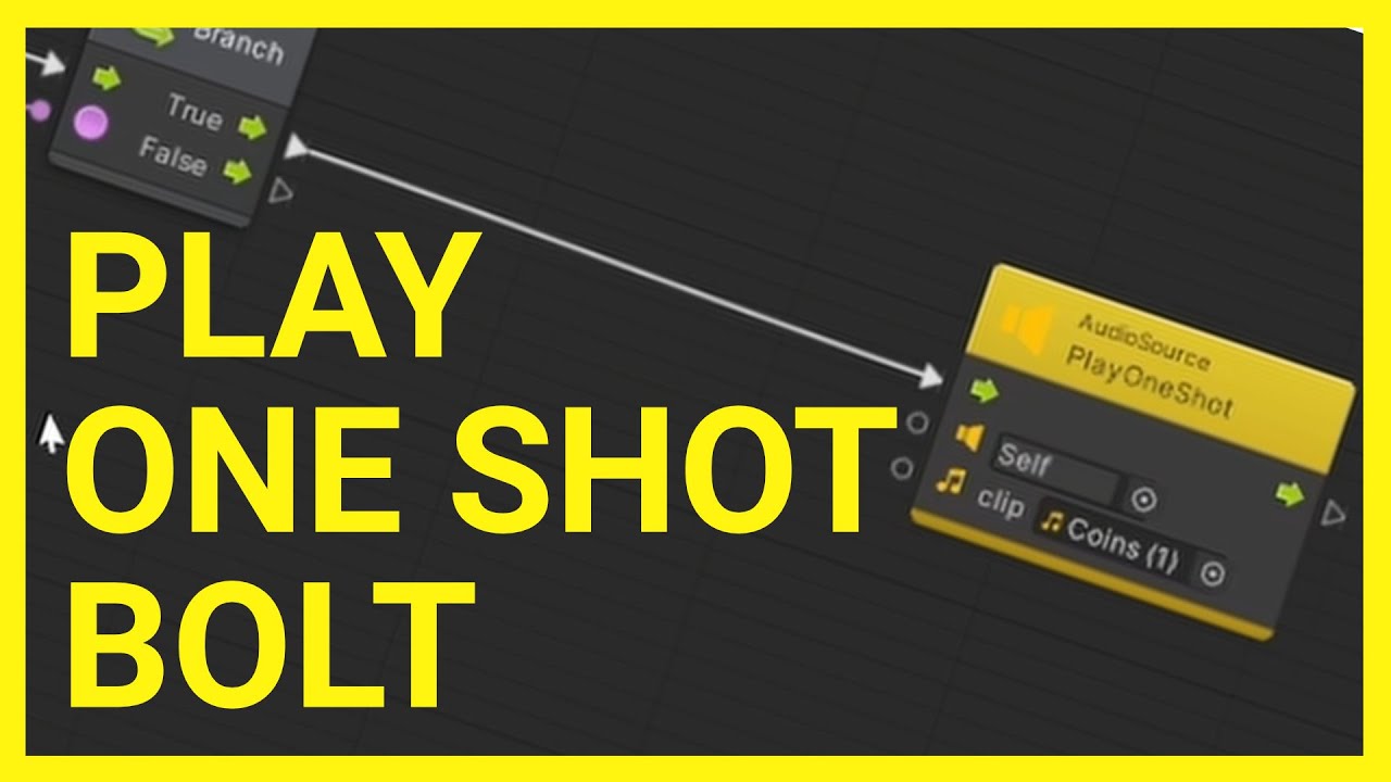 Play one shot using Bolt in Unity | Beginner Tutorial