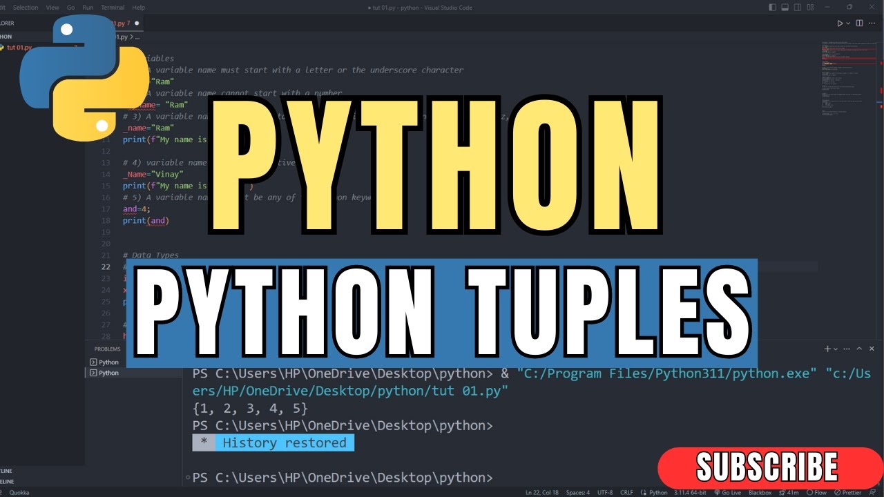 Python Tuples | Python for Beginners || Tut 06