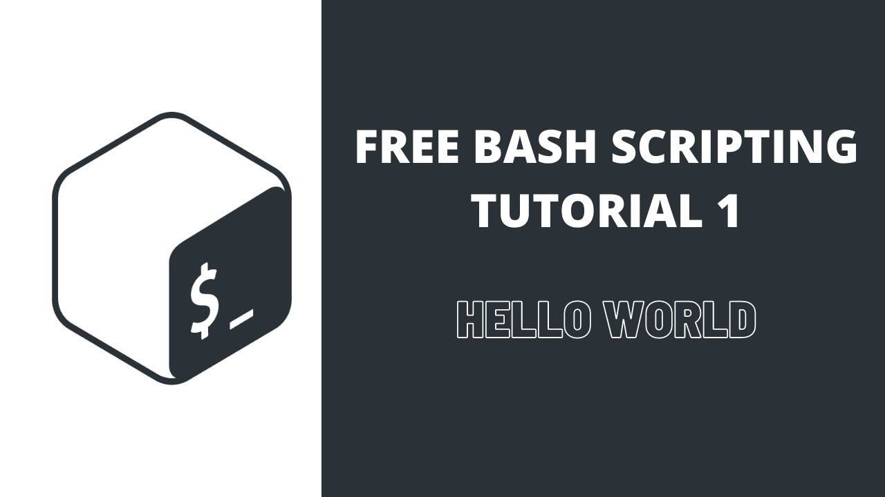 Free bash scripting tutorial | Hello World