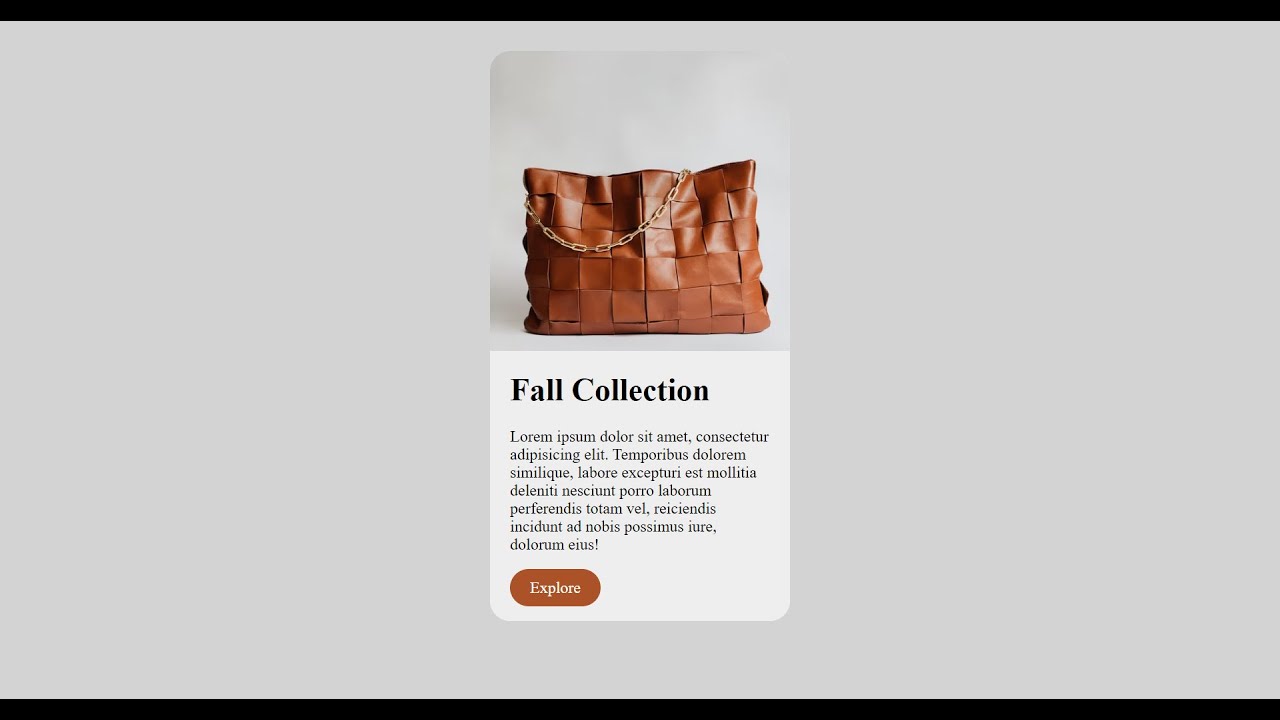 Centered Card UI with CSS Flexbox| Day 363 of Web Development