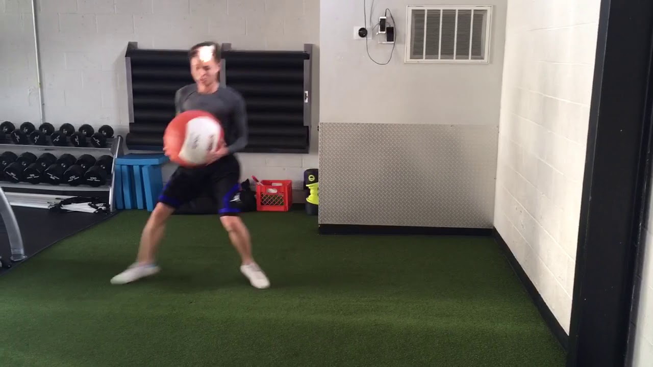 Lateral Shuffle to Side Toss