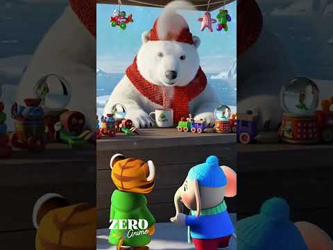 Winter Toy Stall | Polar Bear’s Gift | 3D Cozy Animal Short Film#shorts