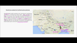 Facility location planning - Operations management - Examples