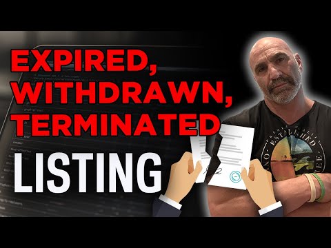 Expired, Withdrawn, Terminated Listing