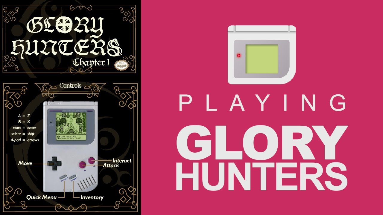Playing Glory Hunters - An Awesome GB Studio Game!