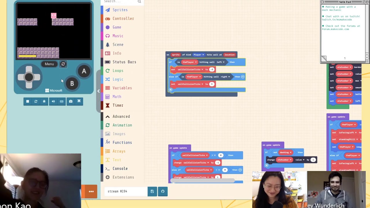 Coding a Dash Mechanic - MakeCode Arcade Advanced