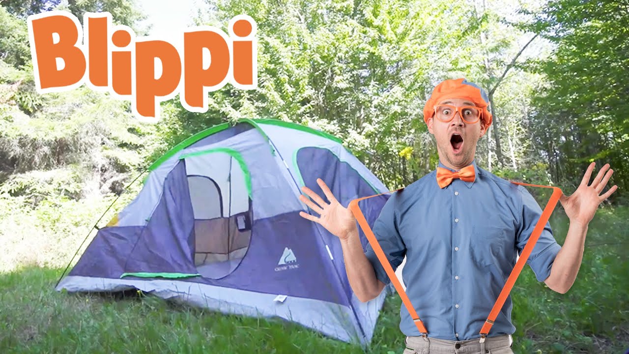 Blippi Goes On A Camping Trip | Outdoor Activities For Kids