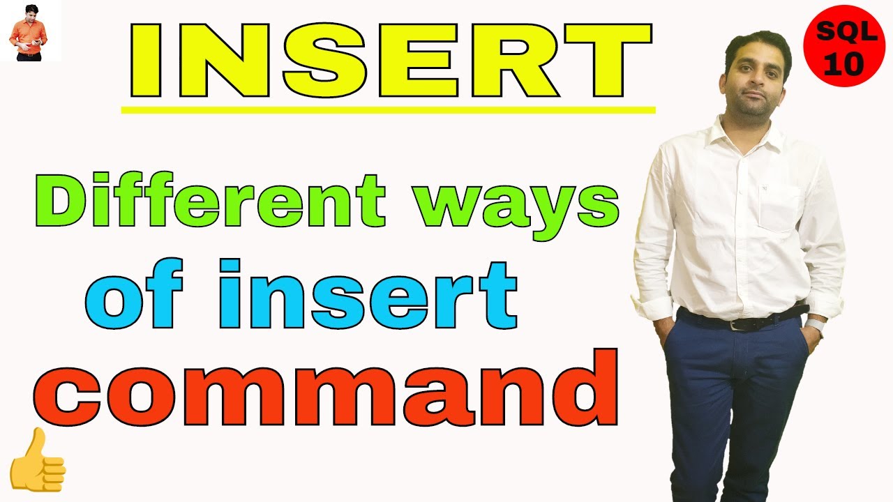 Insert Command in Oracle - SQL with Example