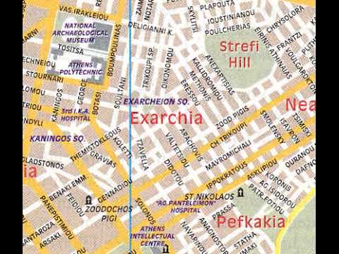 map of Athens Greece