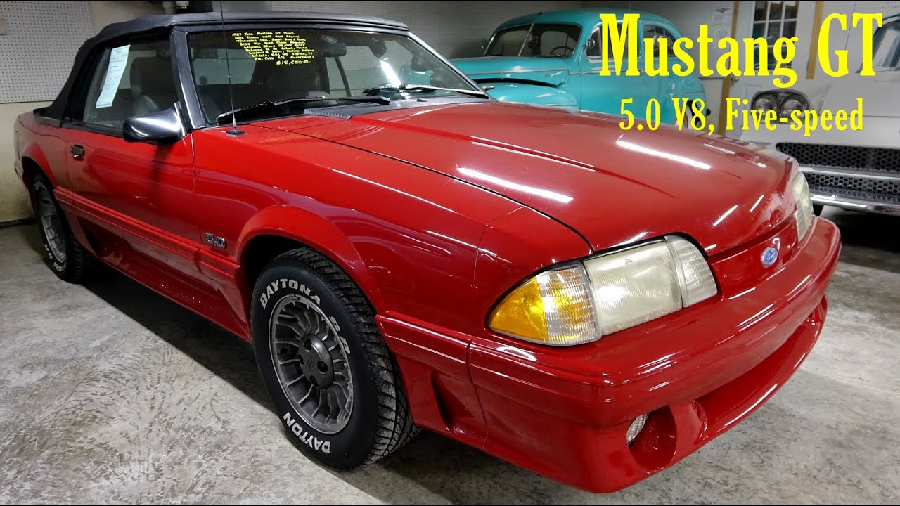 1987 Ford Mustang GT 5.0 V8, Five-speed, Convertible