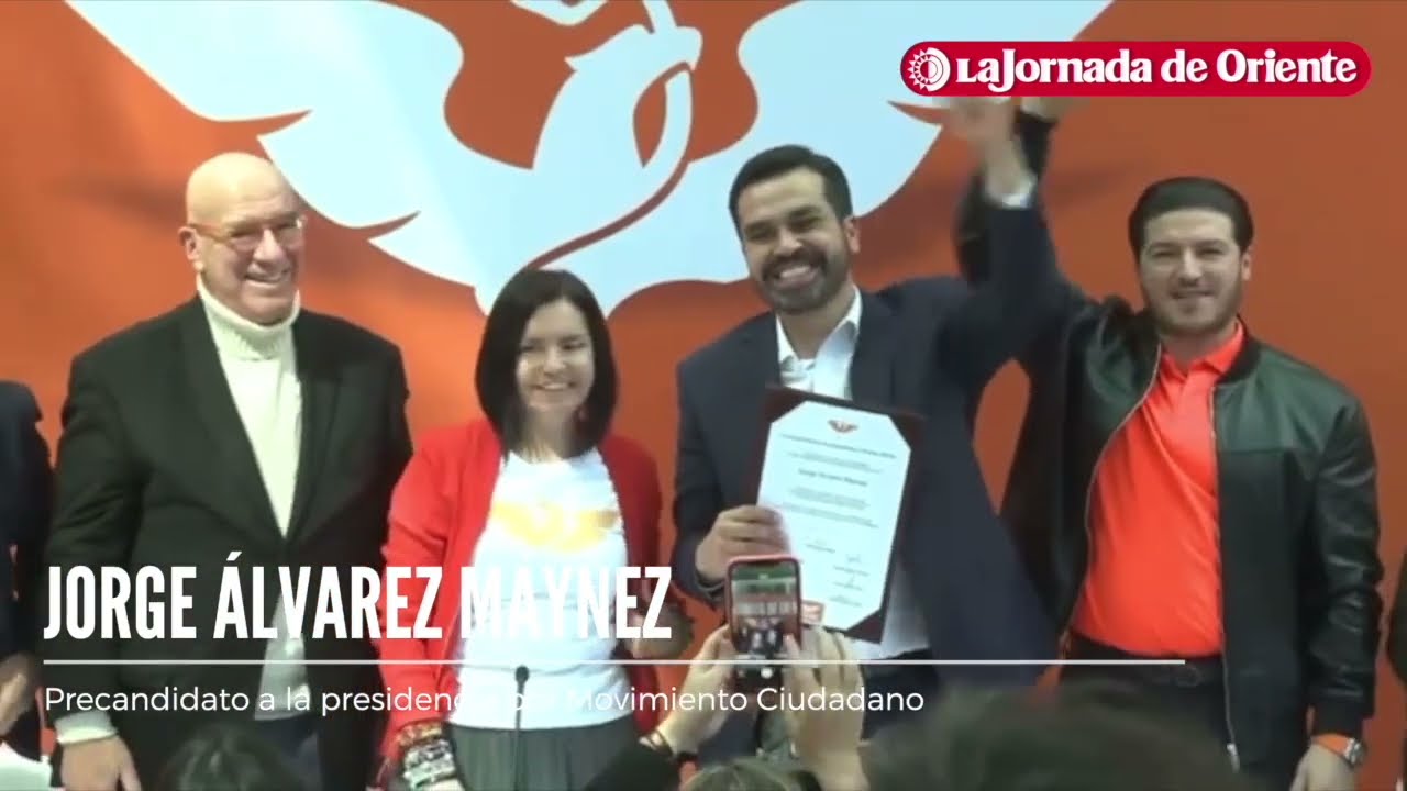 Jorge Álvarez Máynez se registró como precandidato a la presidencia por Movimiento Ciudadano