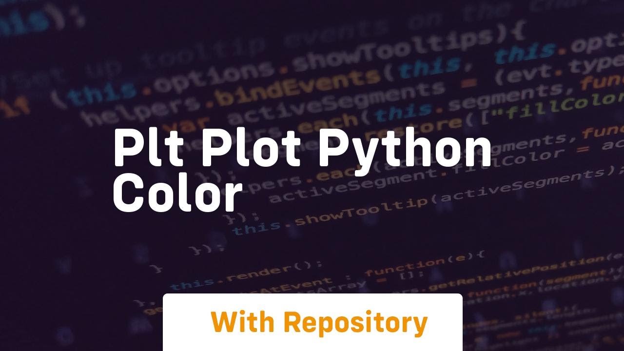 plt plot python color