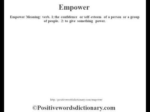 Empower definition | Empower meaning