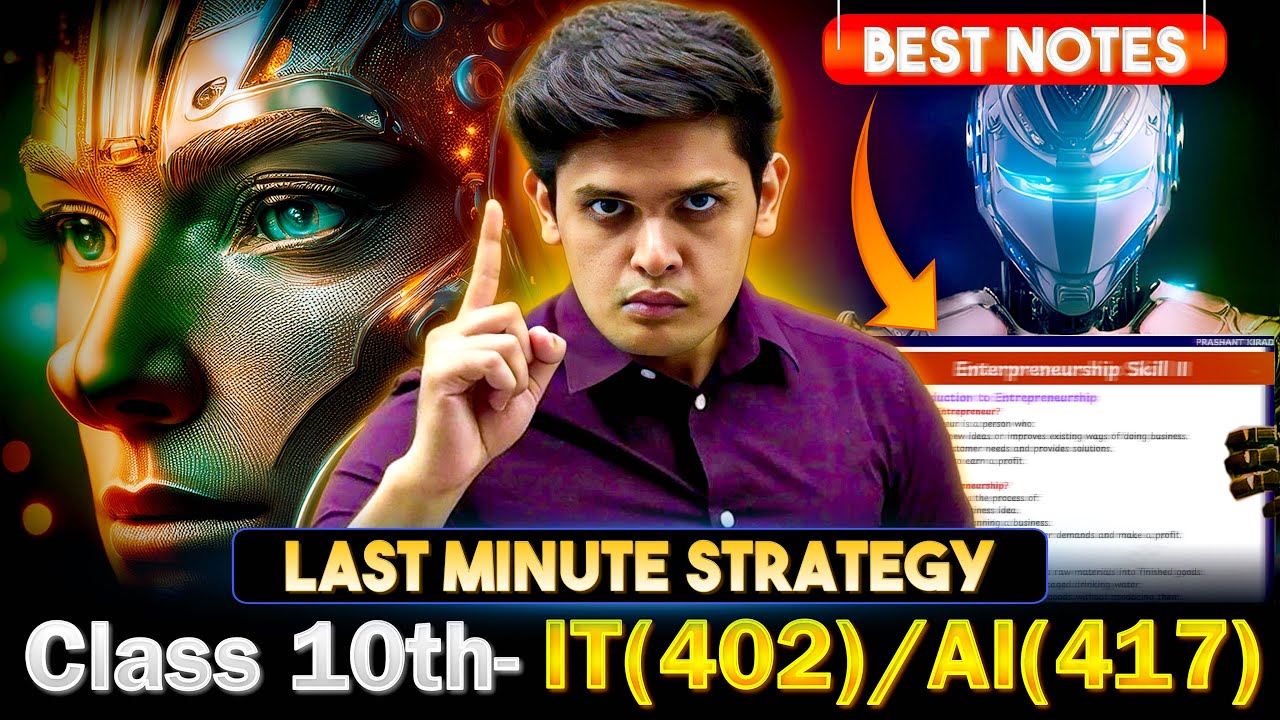 Class 10th - IT(402) / AI(417) Master Plan To score 95%🔥| Best Notes | Prashant Kirad