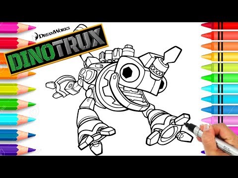 Revvit Dinotrux Coloring Page | Dinotrux Coloring Book | Printable Dinotrux PDF
