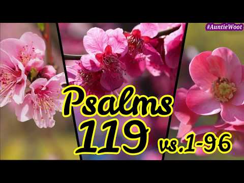 Psalm 119 vs. 1-96 King James Version KJV KJB Audiobook with Captions Read Along ESL