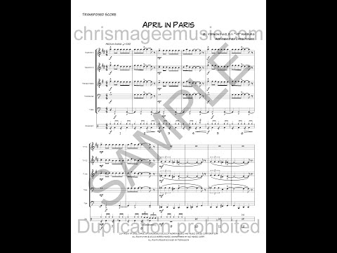 Chris Magee Music - April in Paris for Brass Quintet