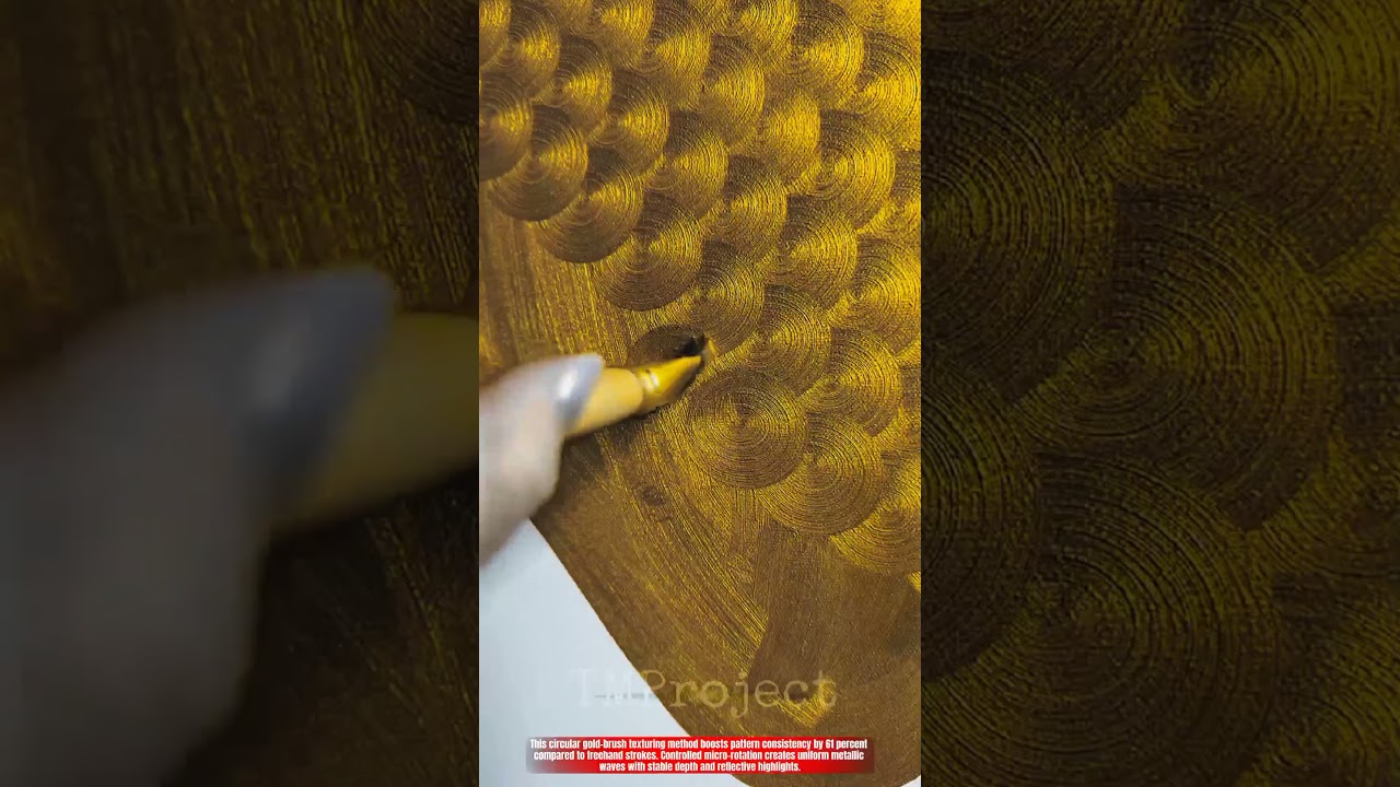 Innovative Gold Brush Texture Technique System: Best Precision Pattern Action