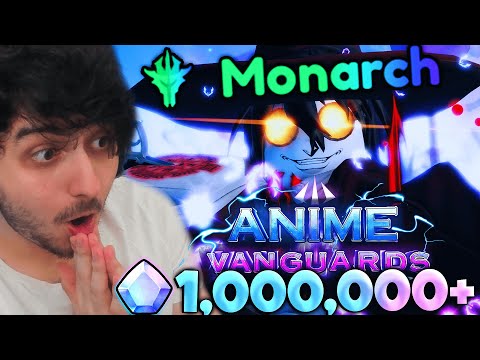 I Spent 1 MILLION Gems To Get 0.1% MONARCH ALUCARD in Anime Vanguards Roblox
