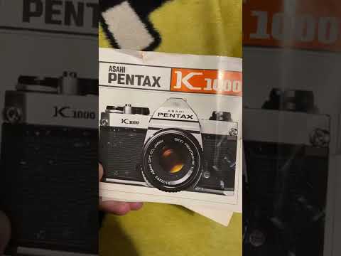 Asahi PENTAX K1000 Vintage SLR camera with 4 lens plus manual
