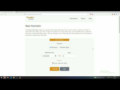 Days Calculator