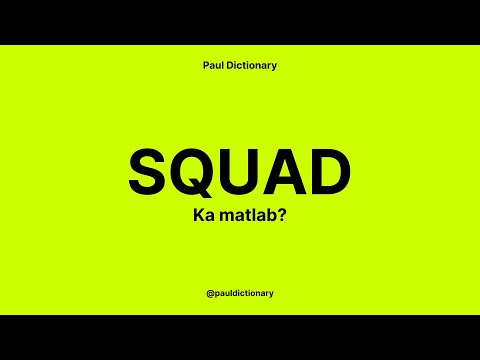 squad Meaning in Hindi/Urdu | Meaning of squad | squad ka matlab? | squad क्या है?