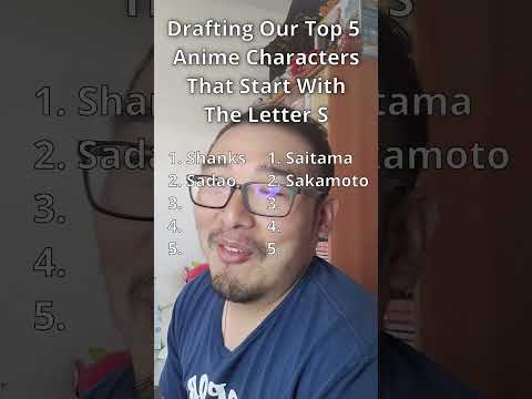 Drafting Our Top 5 Anime Characters That Start With the Letter S #anime #shorts