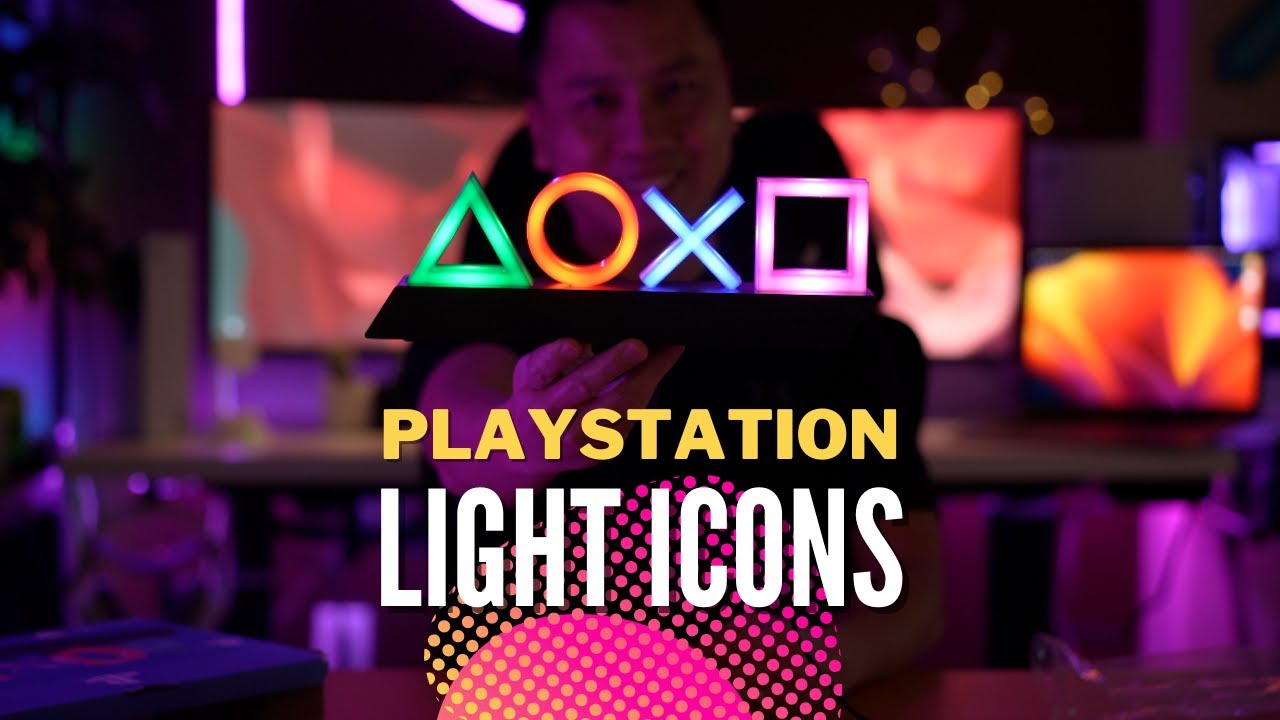 BEST Under $20 Accessory for your Gaming Setup - Paladone Playstation Icons Light