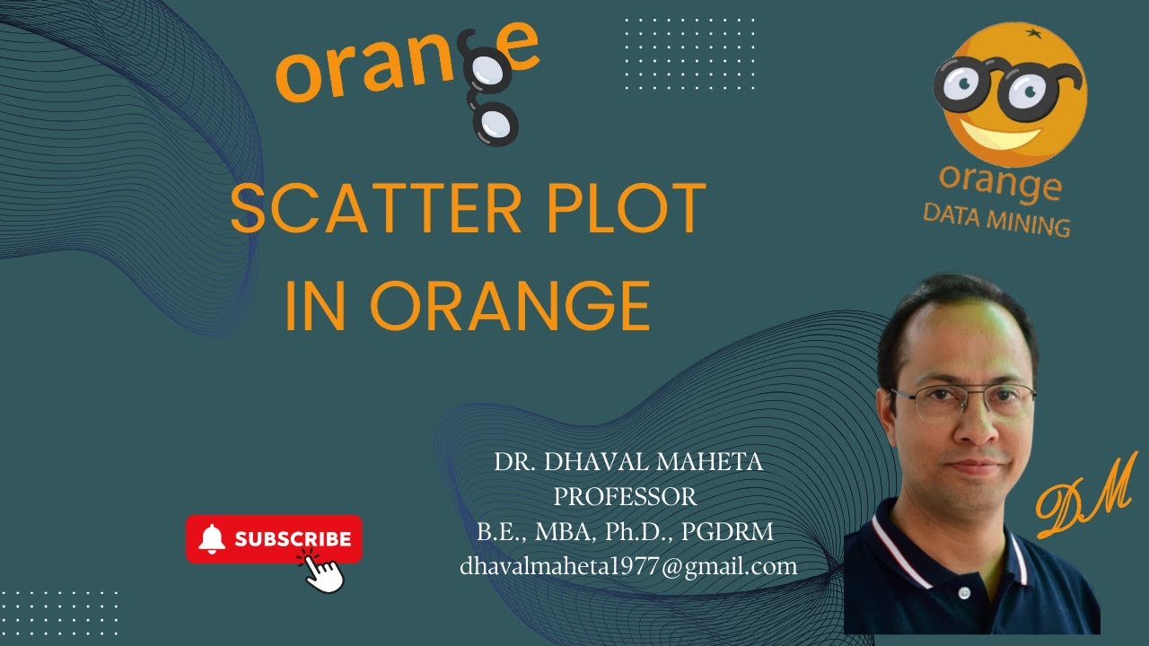 36. Scatter Plot Widget in Orange || Dr. Dhaval Maheta