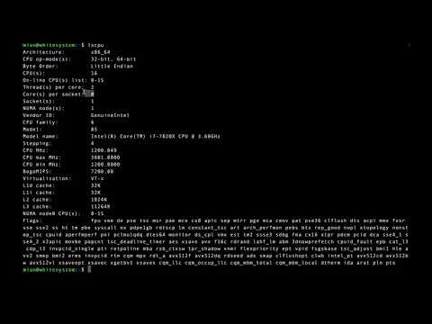 How to find the CPU details in linux