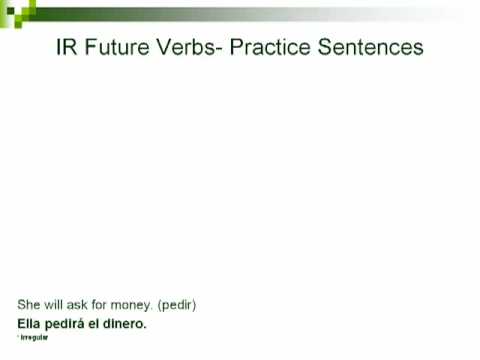 Spanish Future Tense: IR Verbs