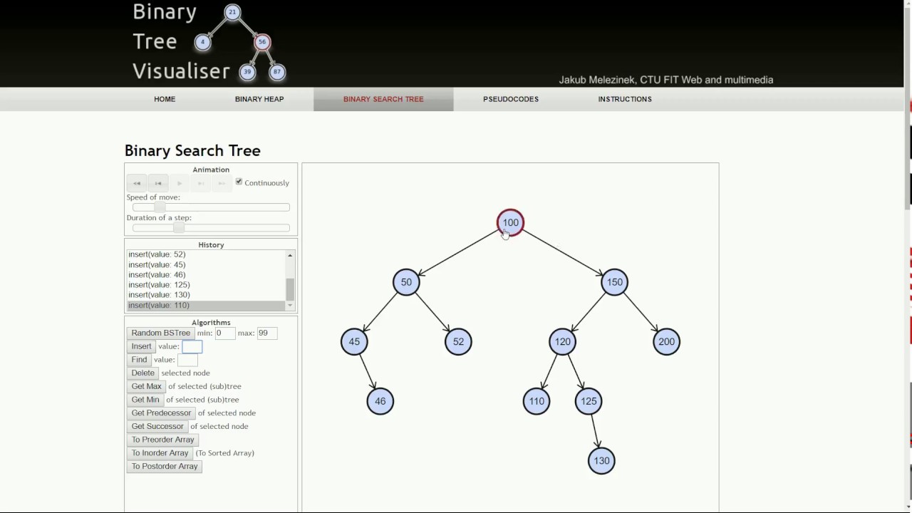 2. Binary Search Tree Formation Visualization