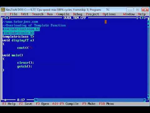 Learn Overloading Of Template Function In C in Tamil - Mind Luster