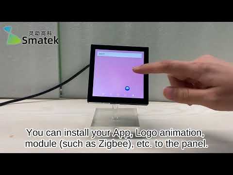 SMATEK S6E-NZ 4" customizable in wall mounted install home automation android control panel gateway
